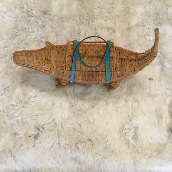 kate spade | Bags | Kate Spade New York Swamped 3d Wicker Alligator ...